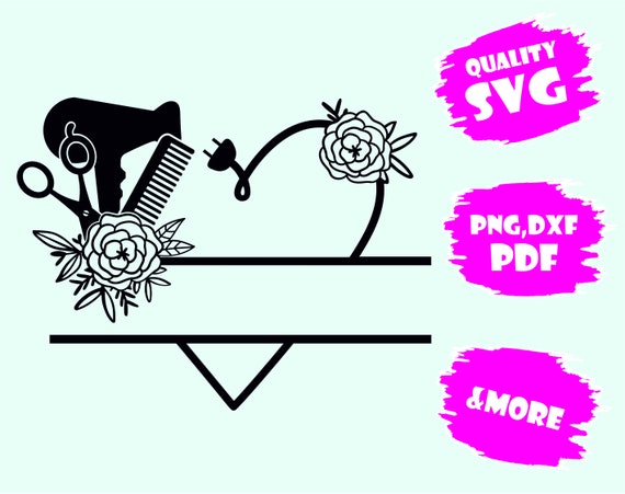 Hair Tools Hearthair DRESSER SVG Hairdresser Svg Barber | Etsy