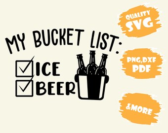 Working on My Bucket List Svg Jpg Dxf and Png - Etsy