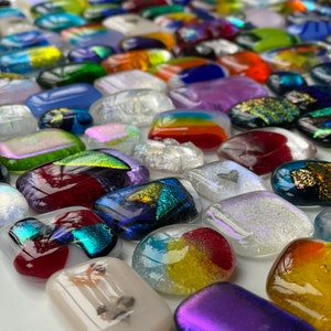 Handmade Fused Glass Gems From the Rock Fairy - Etsy