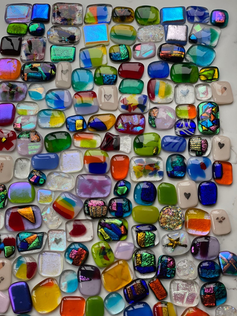 Handmade Fused Glass Gems From the Rock Fairy - Etsy