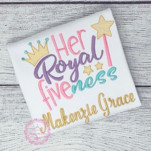 Her Royal Fiveness Photo Invitation Princess Birthday - Etsy