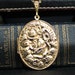 Extra Large Oval Vintage Brass Locket With Repousse Flowers - Etsy