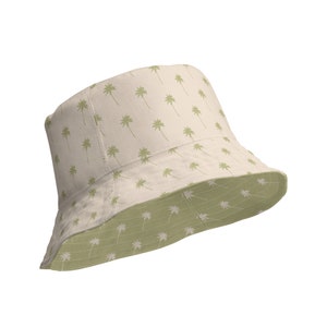 Reversible Beach Palm Tree Bucket Hat two in One - Etsy