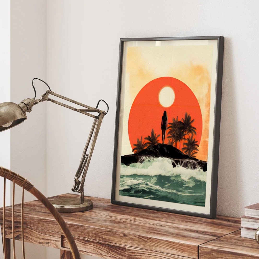 Hawaiian Tropical Paradise Poster Print Wall Art - Etsy