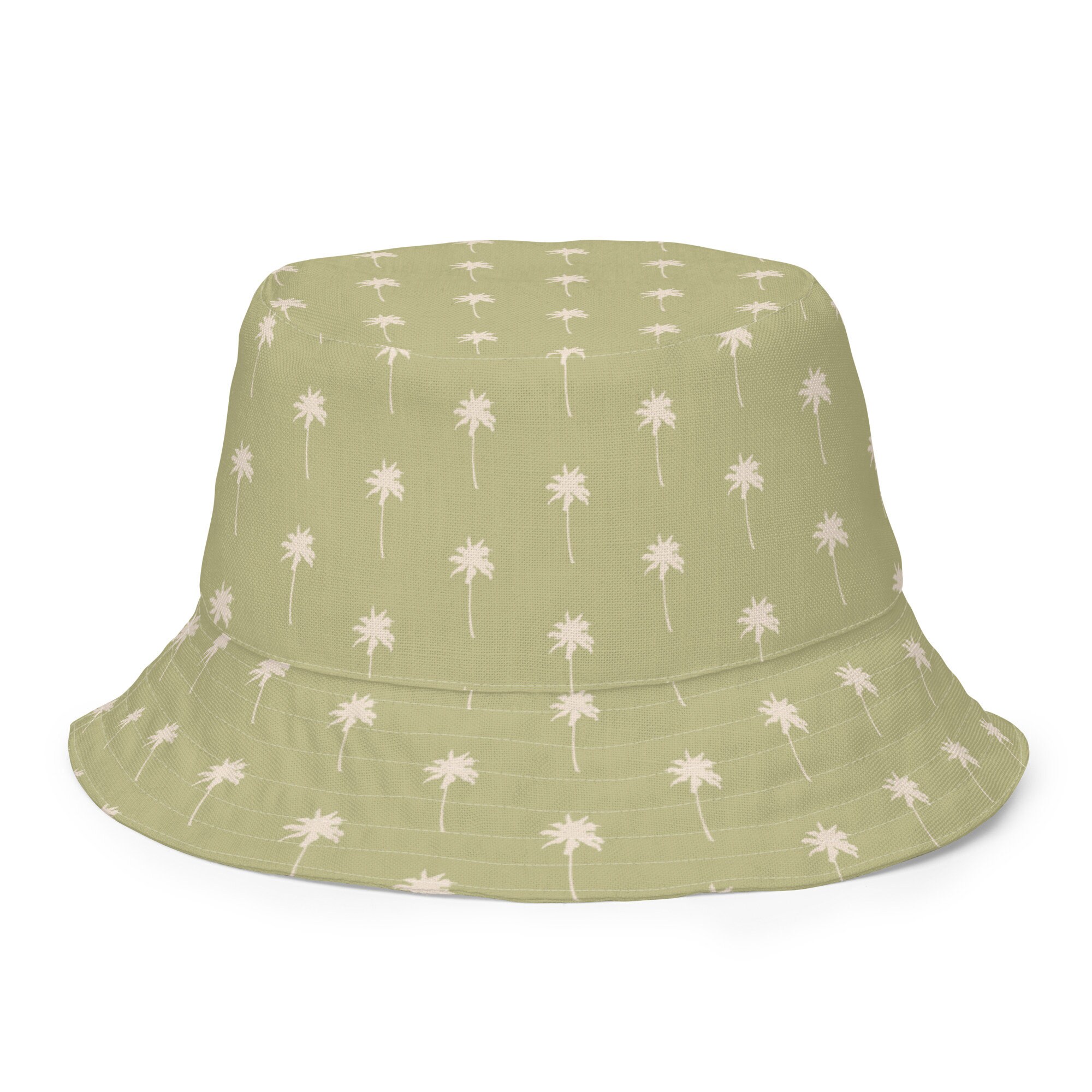 Reversible Beach Palm Tree Bucket Hat two in One - Etsy