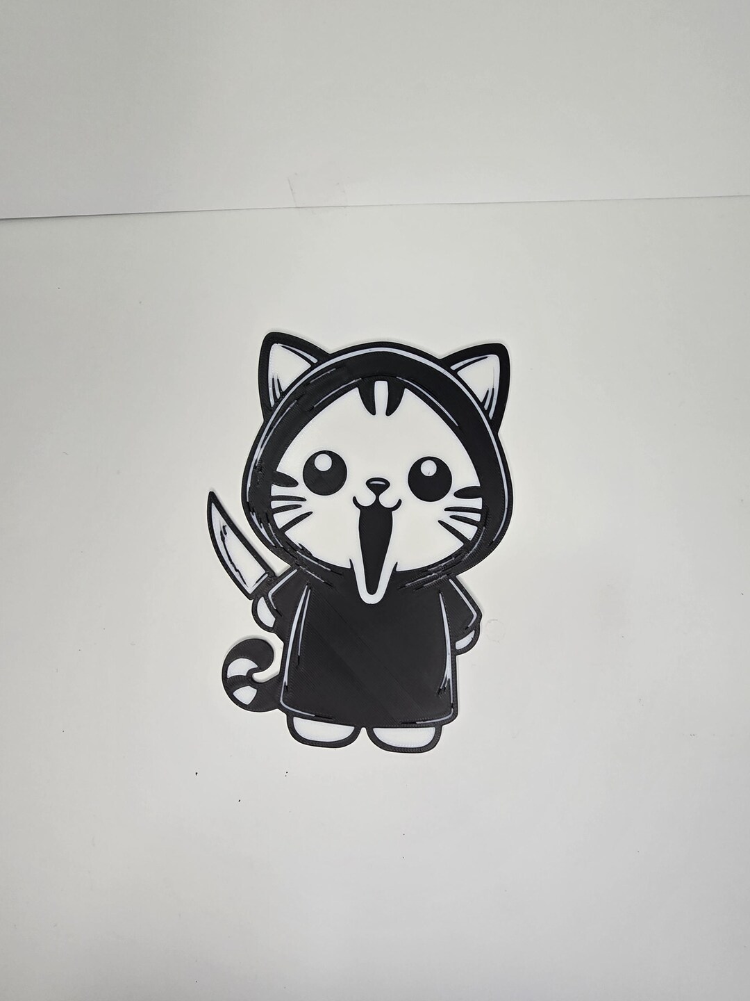 Cat Ghostface Scream Halloween Decoration - Etsy