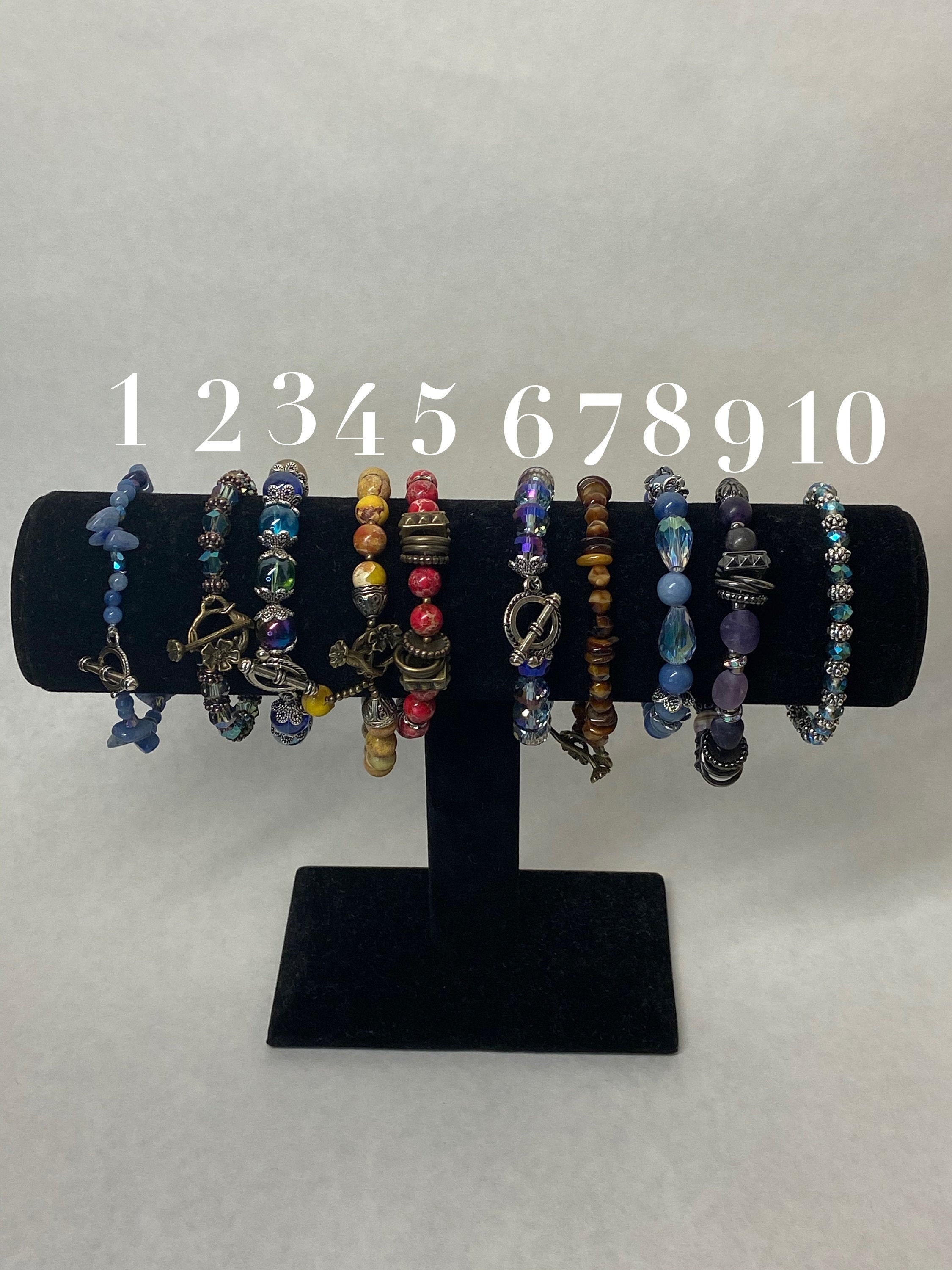 Handmade Crystal Beaded Bracelets - Etsy