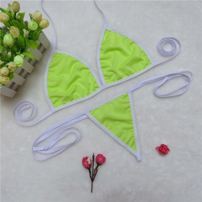 Yellow Extreme Micro Bikini Micro Mini Bikini Extreme Bikini - Etsy