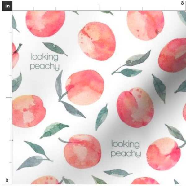 Peach Fabric - Etsy UK
