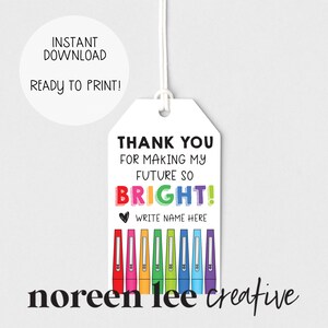PRINTABLE Teacher Flair Pen Gift Tag | Teacher Appreciation | Instant ...