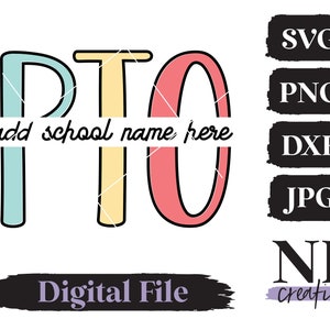 PTO Split Name SVG Cricut Silhouette Sublimation - Etsy