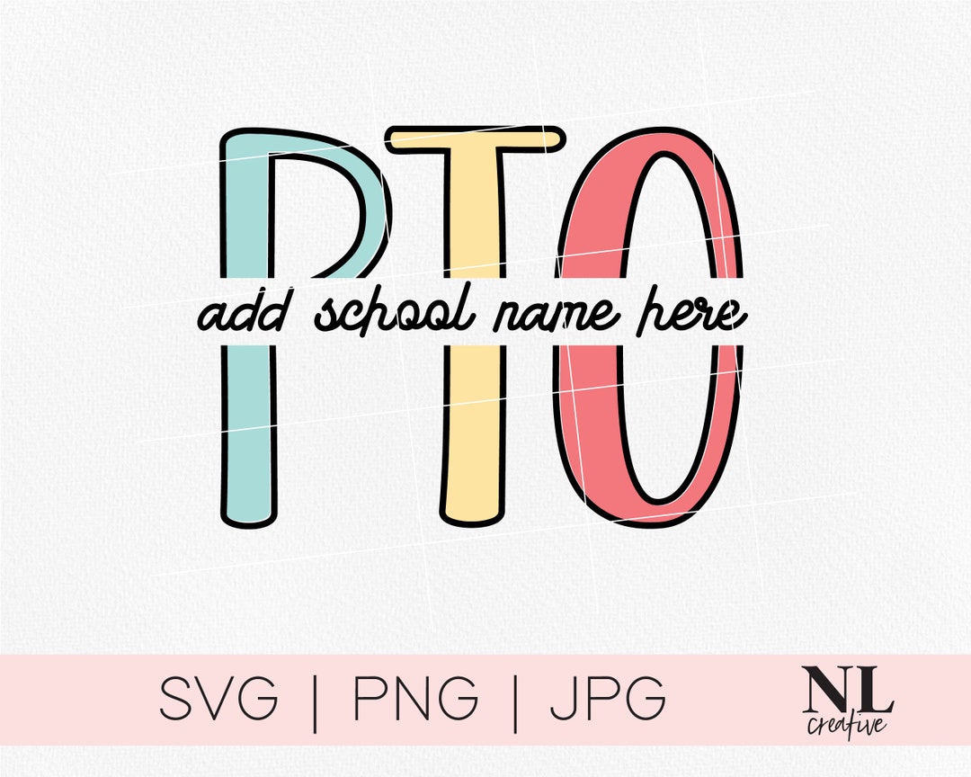 PTO Split Name SVG | Cricut, Silhouette, Sublimation - Etsy
