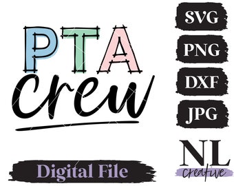 PTO Volunteer Svg Png, PTO Crew Svg, Volunteering PTA Svg Cricut ...