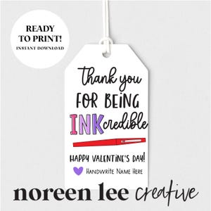 PRINTABLE Teacher Flair Pen Gift Tag | Valentine | Instant Download ...