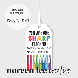 PRINTABLE Teacher Flair Pen Gift Tag | Teacher Appreciation | Instant ...