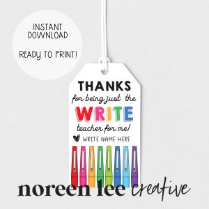 PRINTABLE Teacher Flair Pen Gift Tag | Teacher Appreciation | Instant ...