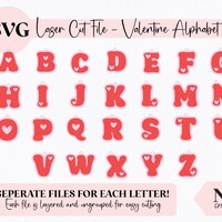 Valentine Doodle Font SVG Bundle , Valentine Font SVG , Valentine ...