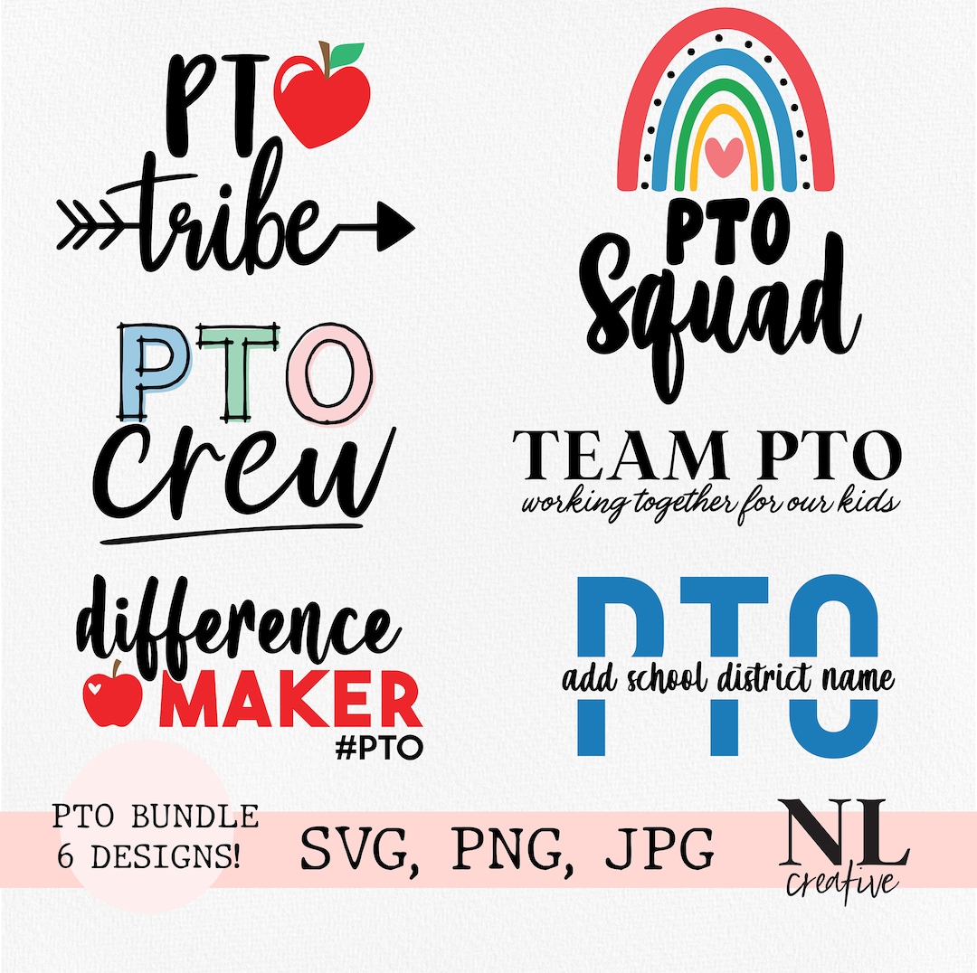 PTO Design Bundle SVG | Cricut, Silhouette, Sublimation - Etsy