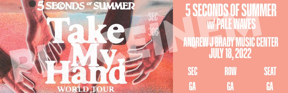 Customizable Souvenir Concert Ticket Photo Keepsake - Etsy