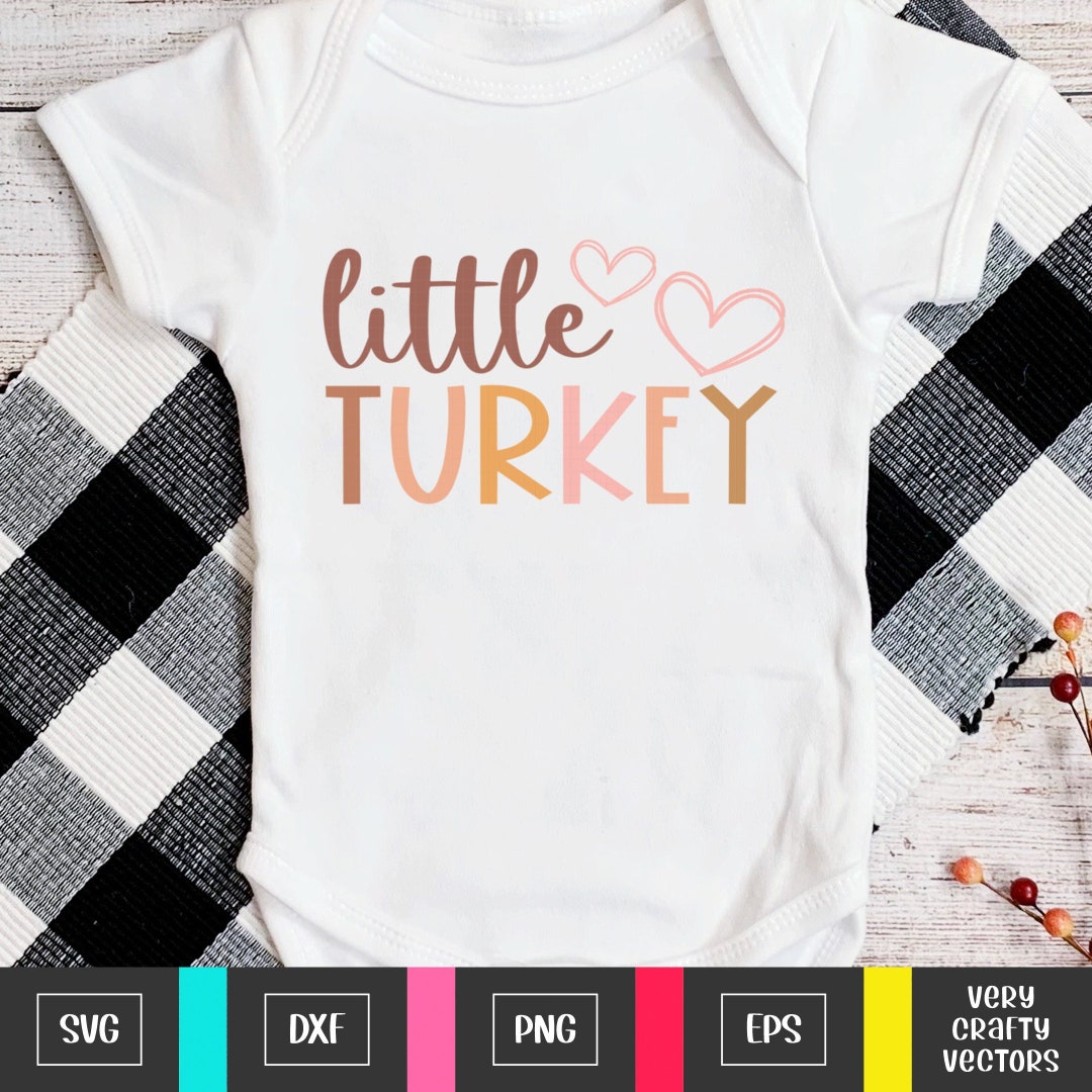 Little Turkey Svg First Thanksgiving Day Svg Girl Turkey - Etsy