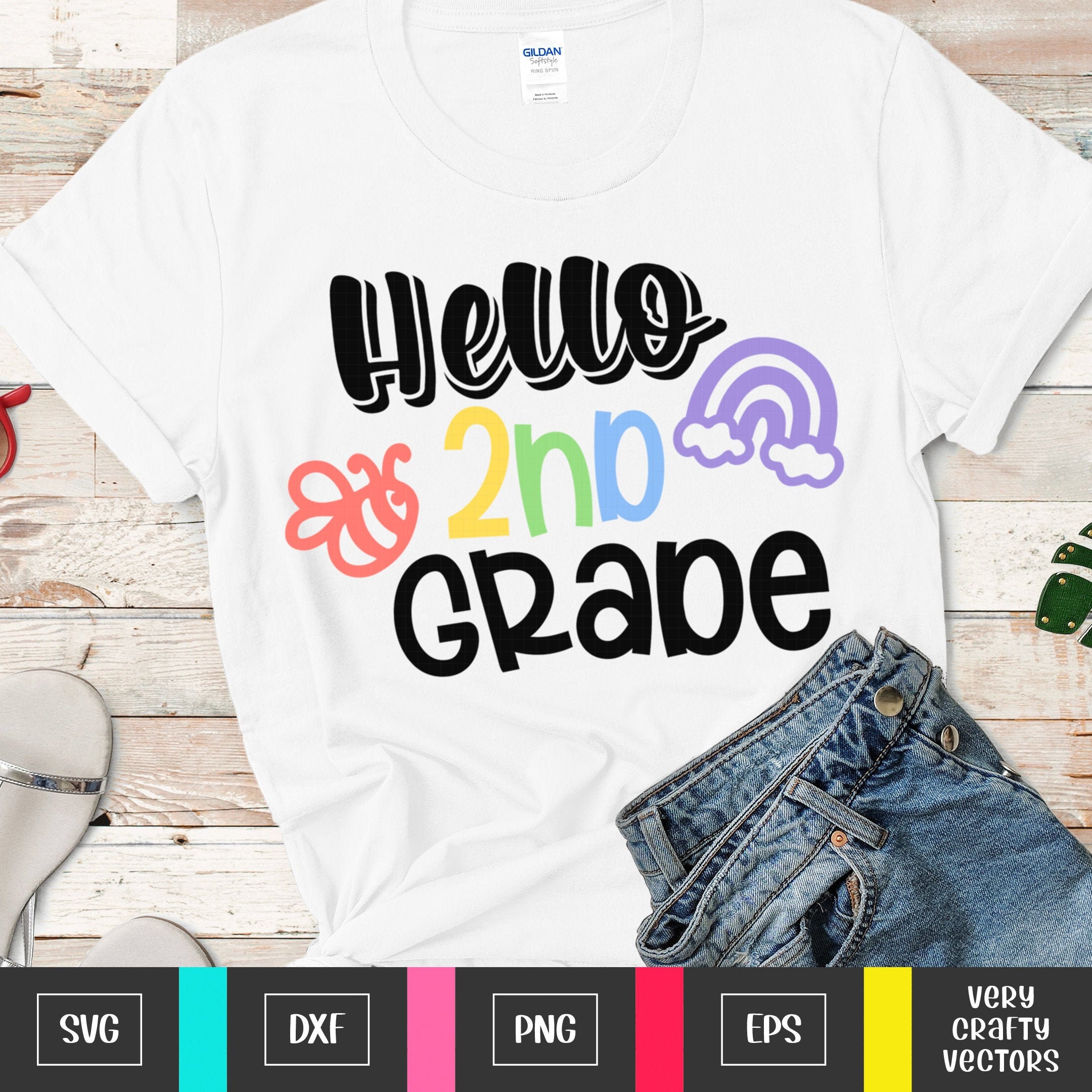 Hello 2nd Grade Svg Back to School Svg 2nd Grade Teacher - Etsy Canada
