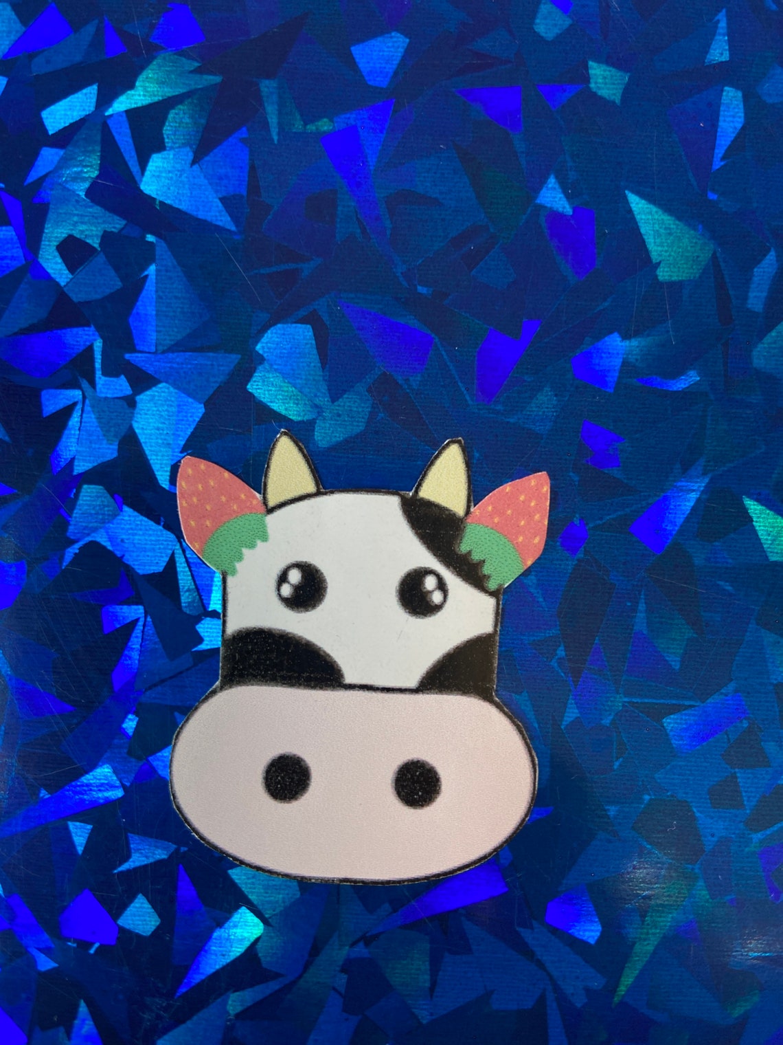 Erdbeere Kuh Sticker Erdbeer Milchshake Süße Kuh Sticker | Etsy