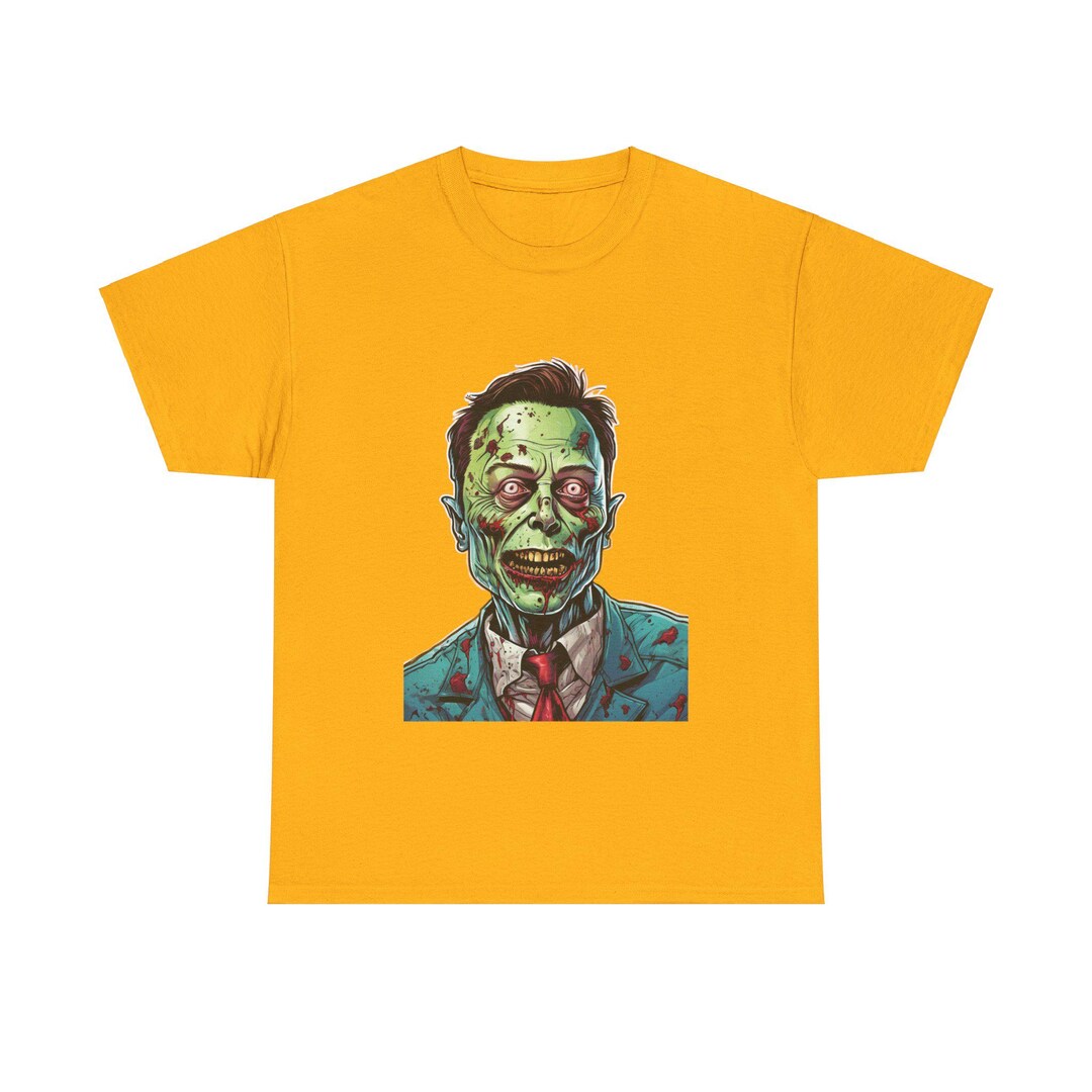 Elon Musk Zombie Unisex Tee, Funny Space Lover Shirt, Sci-fi Graphic ...