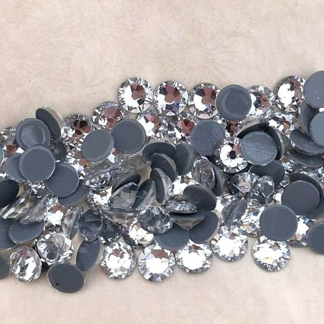Swarovski Clear Crystals Rhinestones Gems Flat Back Crystal HOT FIX - Etsy