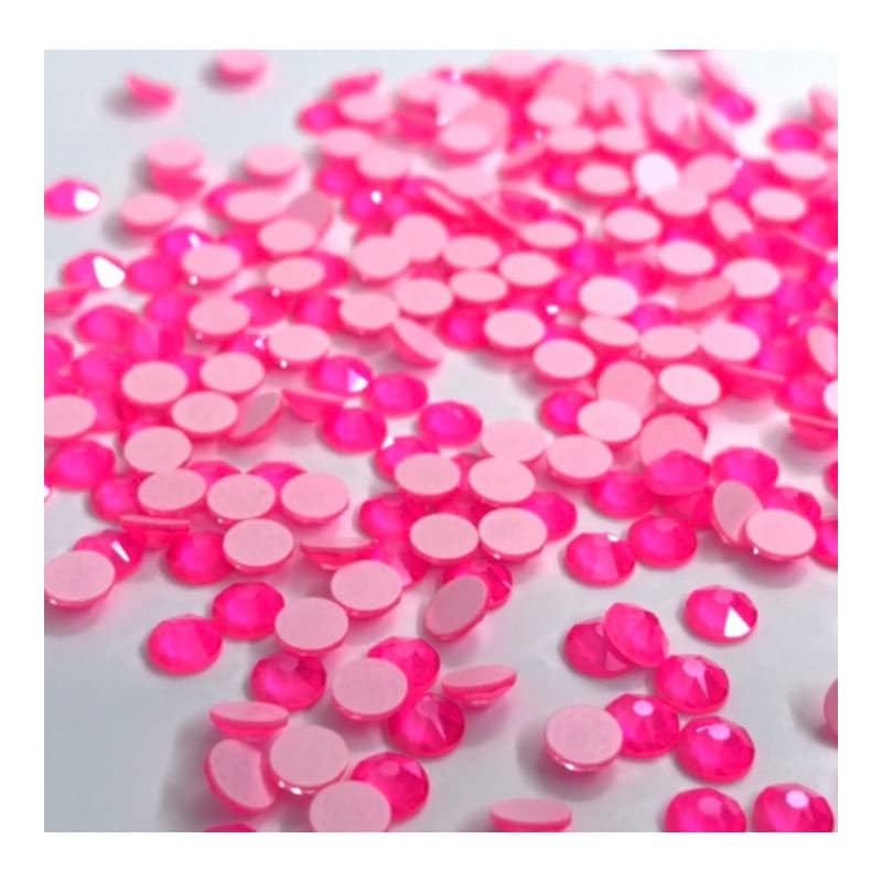 SWAROVSKI Crystals NEON PINK Rhinestones Gems Stones Flat Back - Etsy