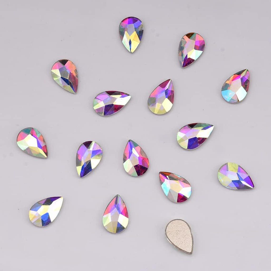 Swarovski Crystals Fancy - PEAR Shape Flat Back - Crystal Ab - Non ...
