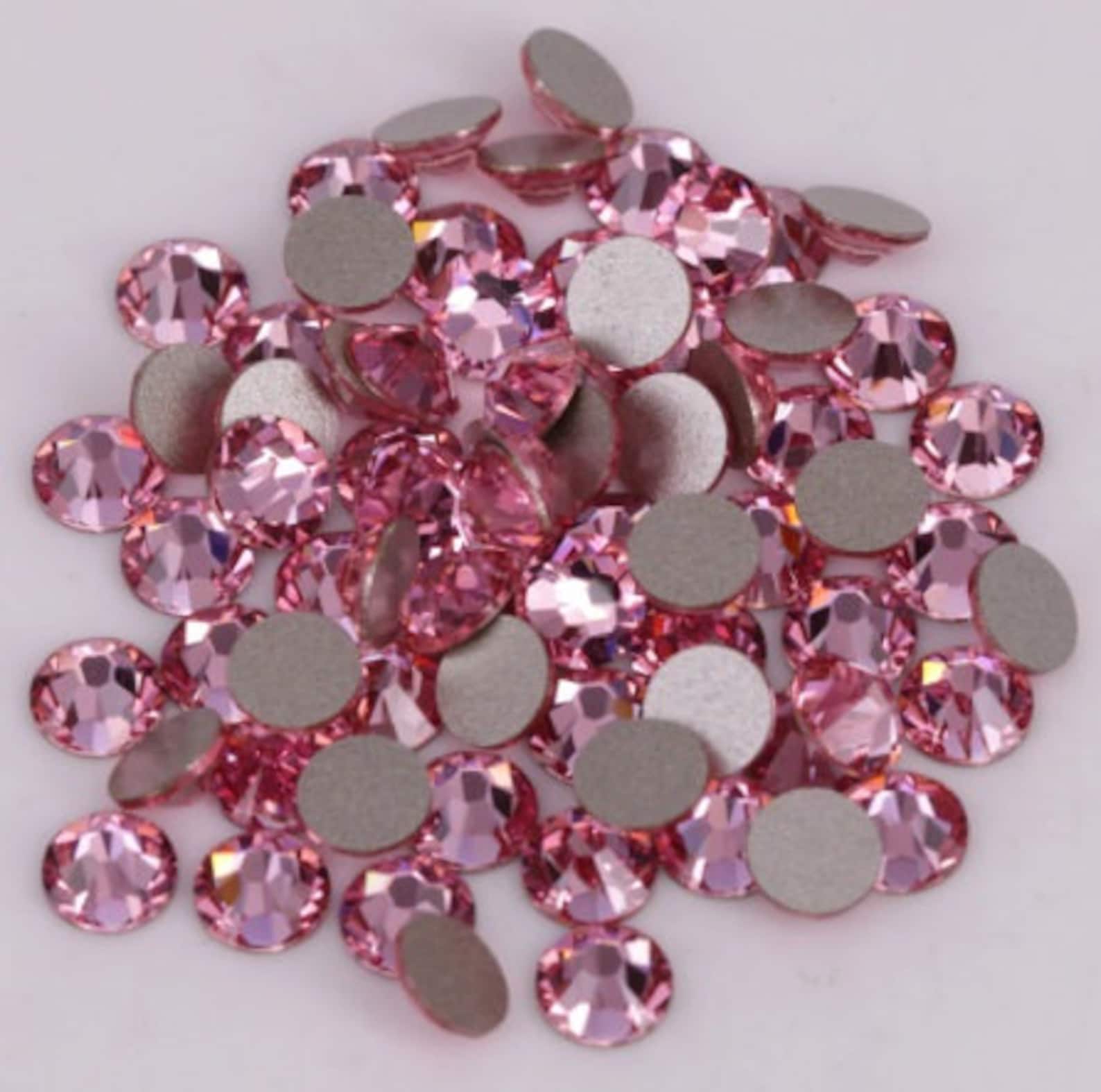 SWAROVSKI Crystals LIGHT ROSE Rhinestones Gems Stones Flat Back Non ...