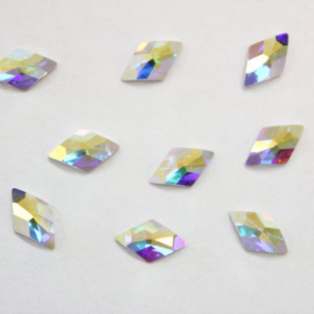 Swarovski Crystals Fancy Diamond Rhombus Shape Flat Back - Etsy