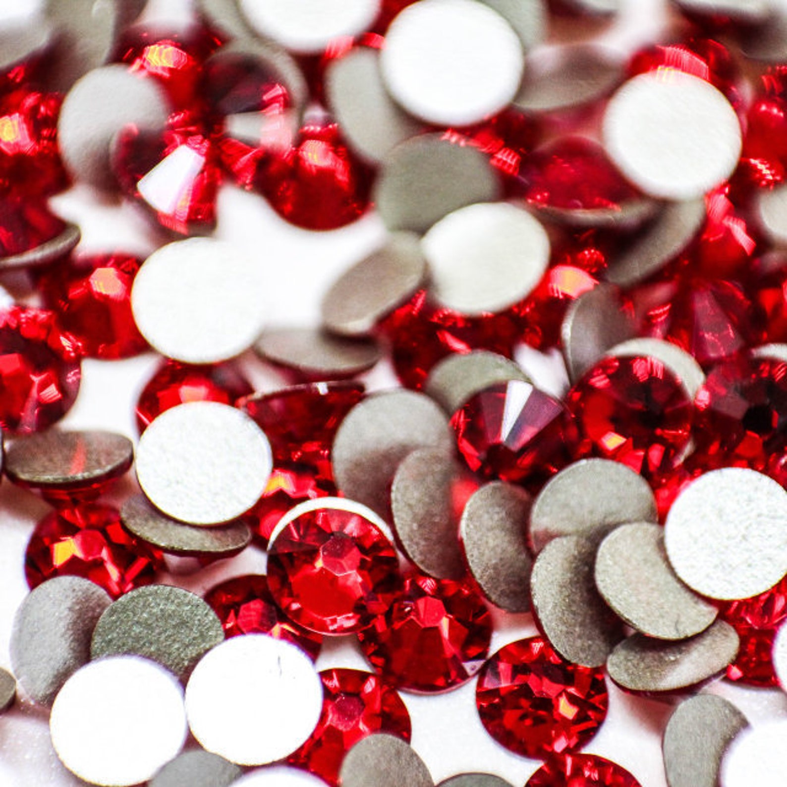 LIGHT SIAM Crystals Rhinestones Gems Stones Flat Back Non Hotfix for ...