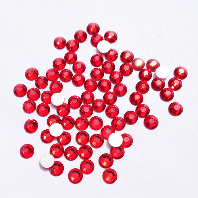 SWAROVSKI Crystals LIGHT SIAM Rhinestones Gems Stones Flat Back Non ...