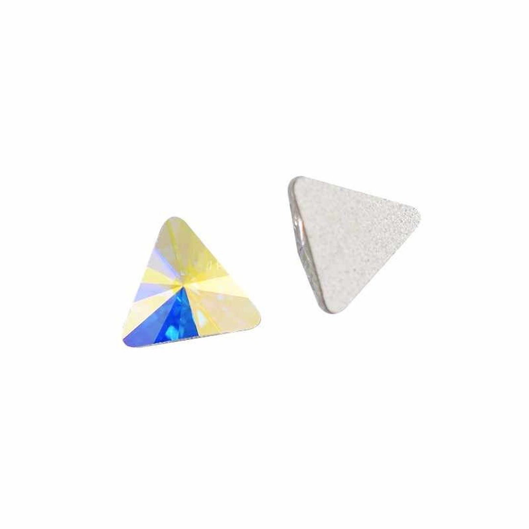 Swarovski Crystals Fancy - TRIANGLE Shape Flat Back - Crystal Ab - Non ...