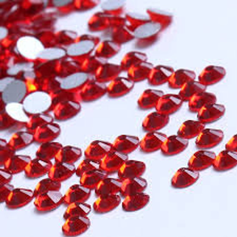 SWAROVSKI Crystals LIGHT SIAM Rhinestones Gems Stones Flat Back Non ...