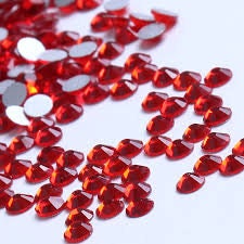LIGHT SIAM Crystals Rhinestones Gems Stones Flat Back Non Hotfix for ...