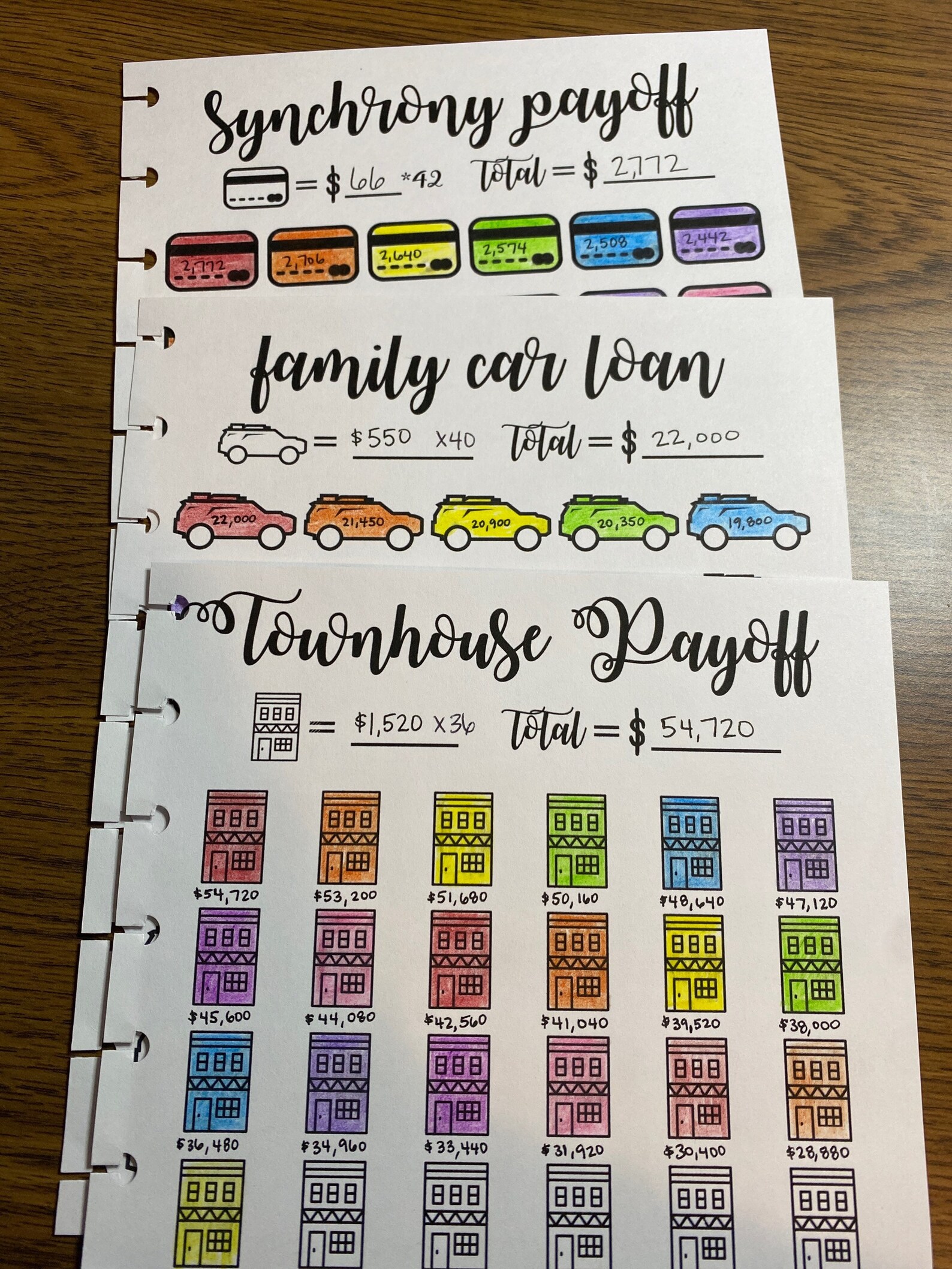 Car Loan 72 Months Payoff Debt Tracker - Etsy