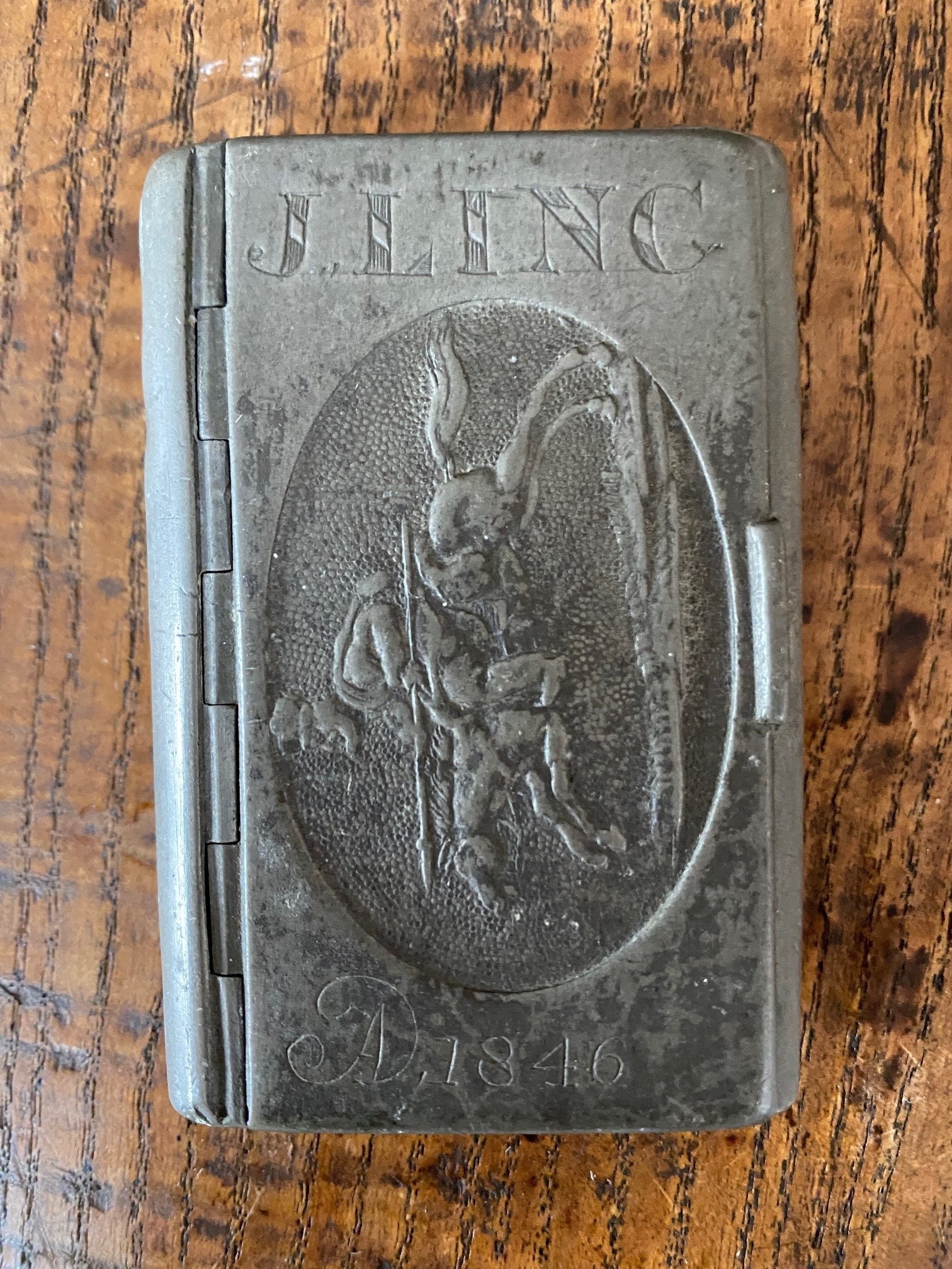 2 Antique Pewter Snuff Boxes - Etsy