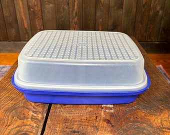 Tupperware Large Season Serve Marinade Container Paprika Orange Plastic ...