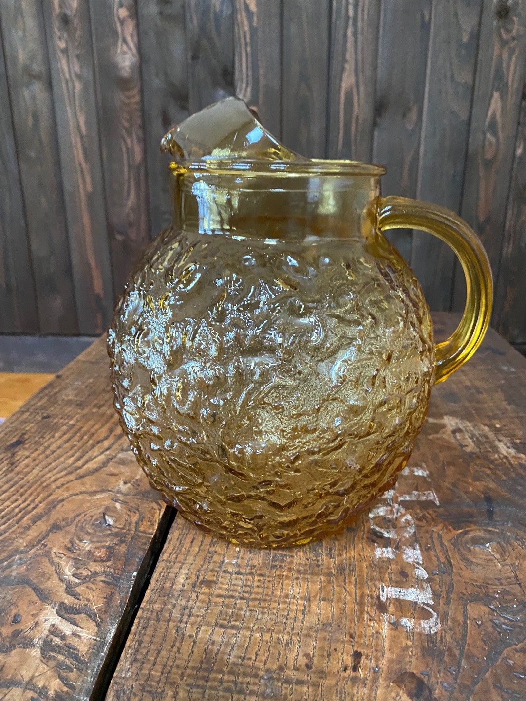 Vintage 1960's Anchor Hocking Lido Milano Crinkle Glass - Etsy