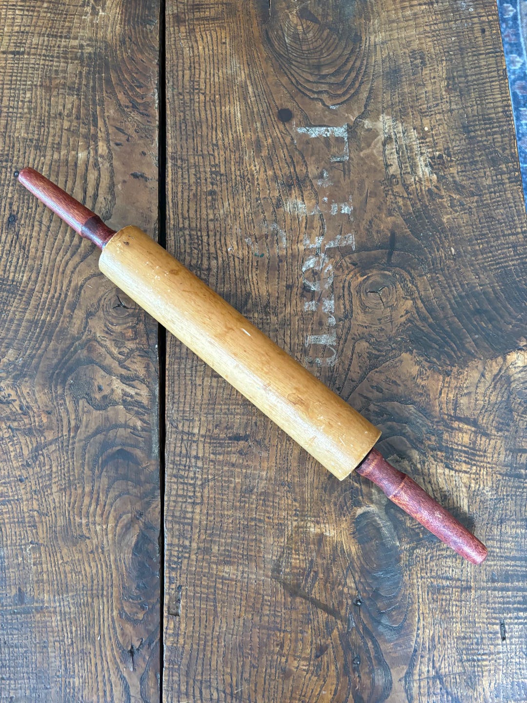 Vintage Wood Rolling Pin - Etsy