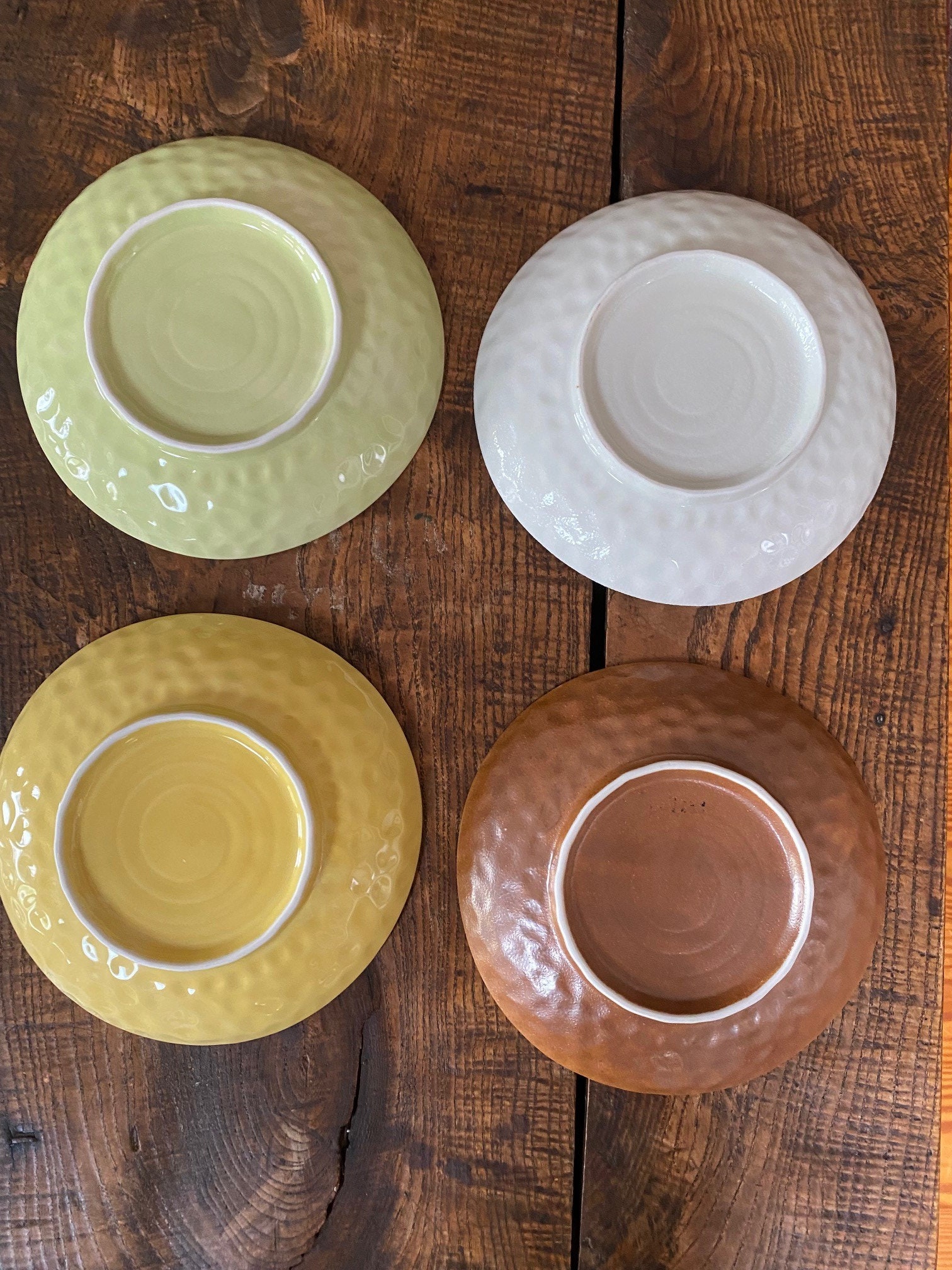 4 Flower Design Plates- Beautiful - Etsy