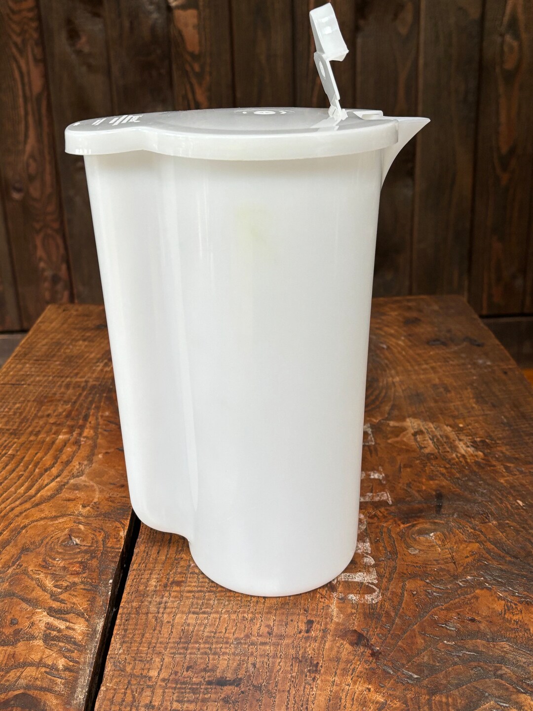 Tupperware White Opaque Pitcher With Lid - Etsy