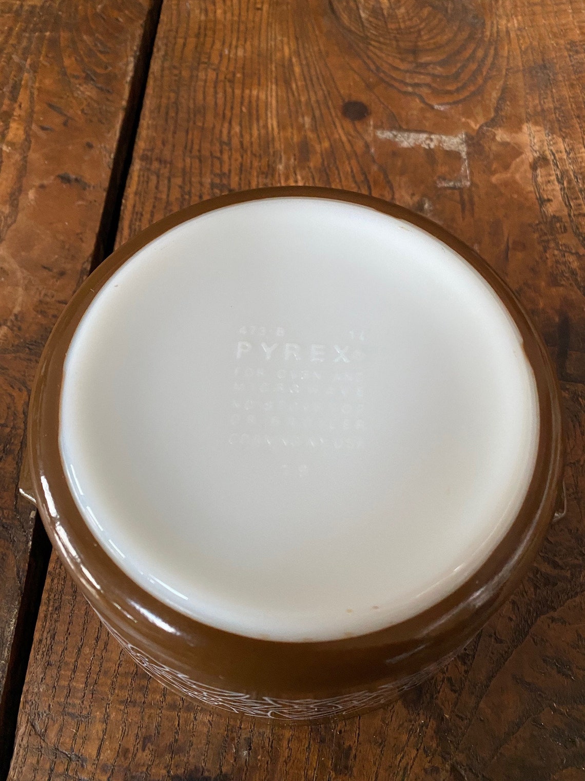 Pyrex Woodland Brown 473-B Casserole Dish - Etsy