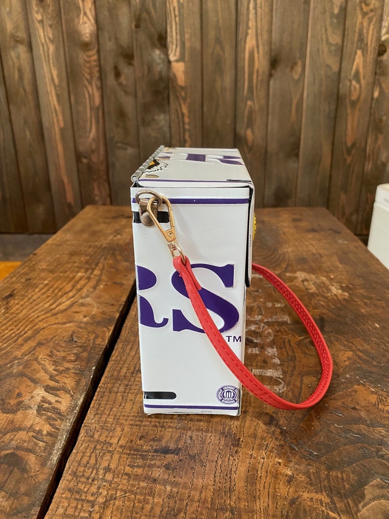 LSU Tigers License Plate Purse W/ Red Strap - Etsy