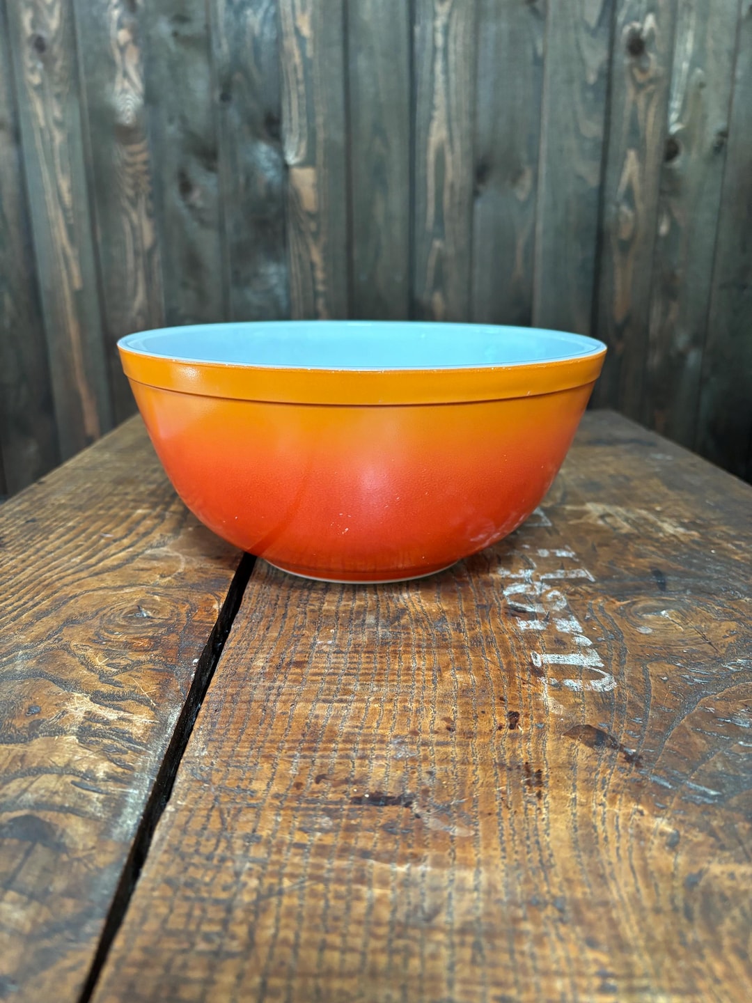 Vintage Pyrex 403 Ombré Orange Red 2 1/2 Qt - Etsy