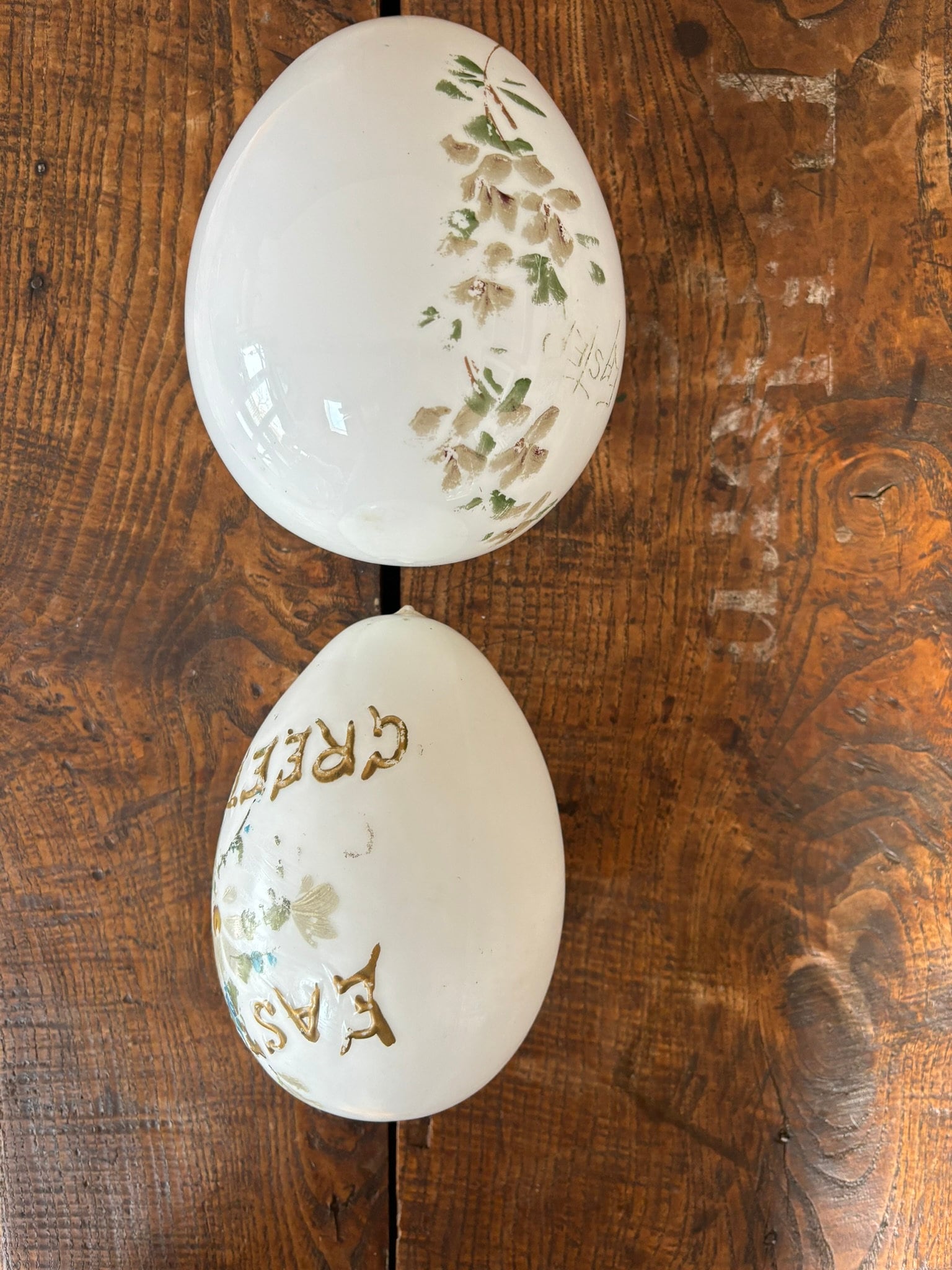 2 Large Victorian Easter Eggs - Etsy