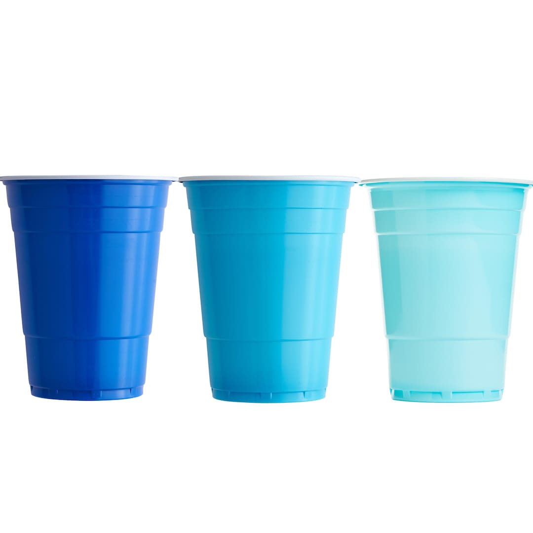Blue American Beer Pong Solo Party Cups 16oz Party Cups Light Blue Cups ...