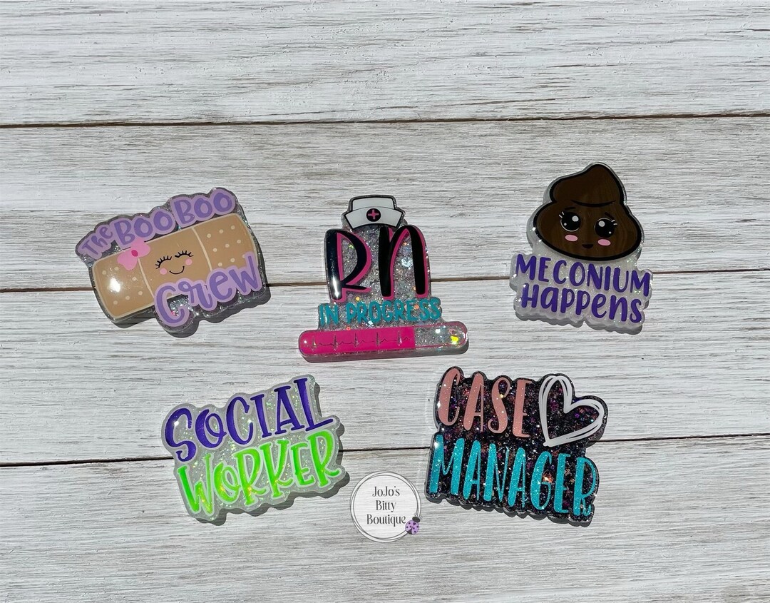 Interchangeable Badge Reel Toppers - Etsy